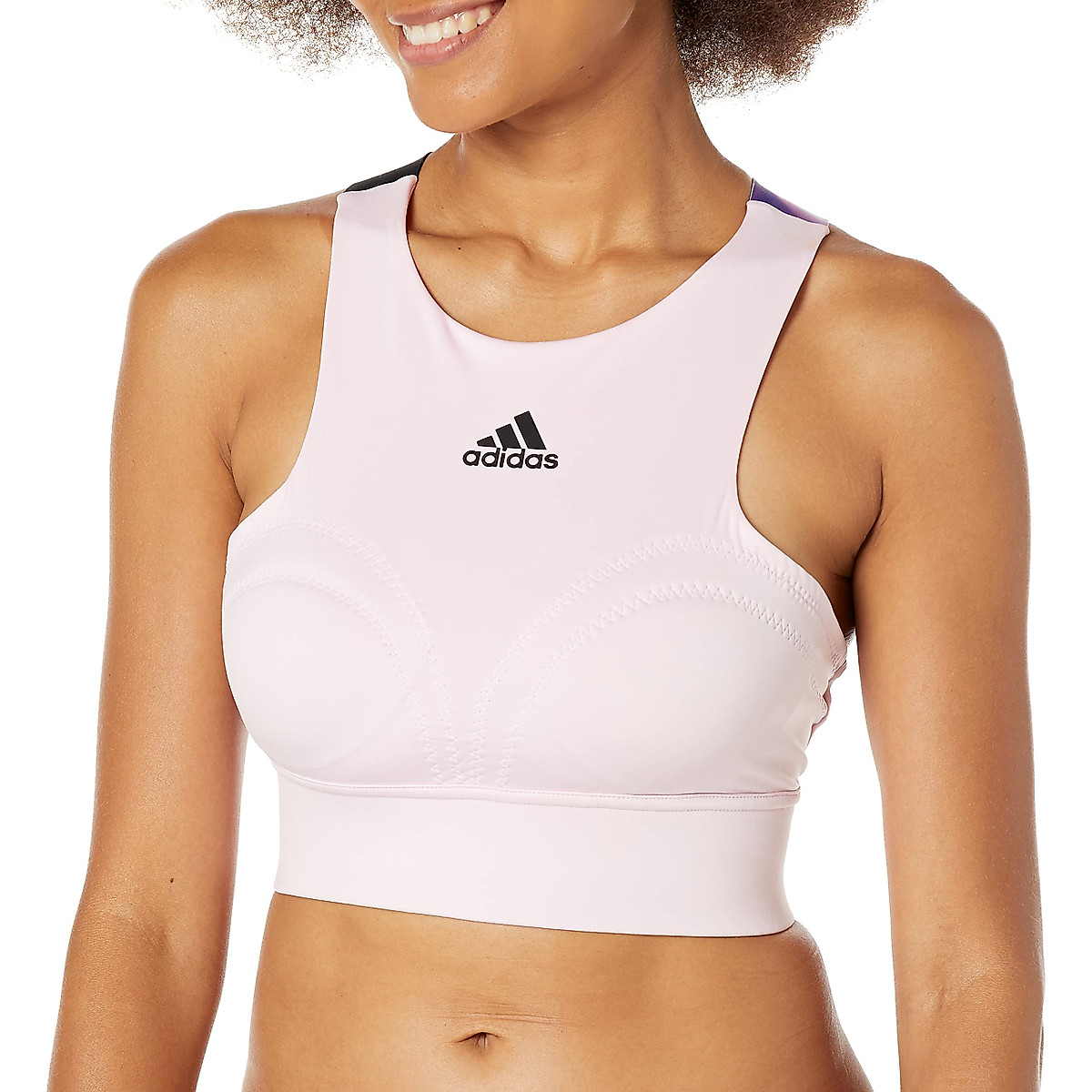 adidas Women's Tennis US Series Crop Top, Clear Pink, Small