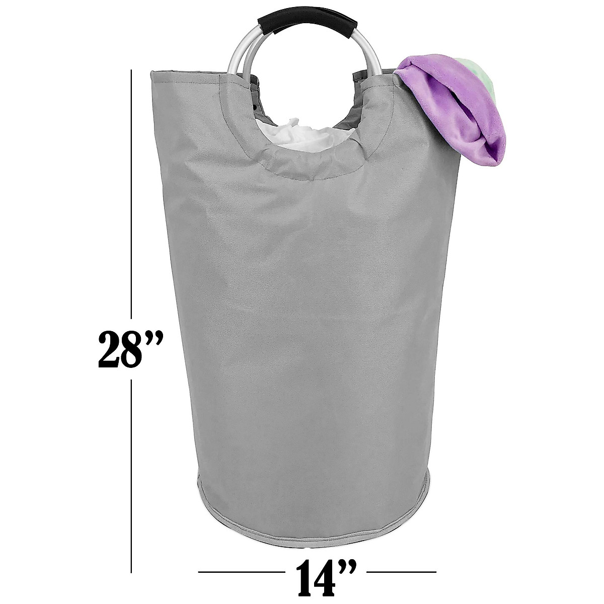 Handy Laundry Bag With Handles - 60L - Collapsible Fabric Laundy Hamper Bag - Laundry Basket For Dorm - Waterproof - Foldable - Suitable for a Dorm Clothes Hamper