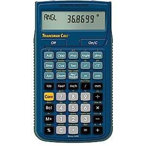 Calculated Industries 4400 TradesmanCalc Technical Trades Dimensional Trigonometry and Geometry Math and Conversion Calculator Tool for Tech Students, Welders, Metal Fabricators, Engineers, Draftsmen
