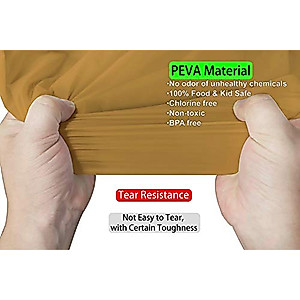 Gold Plastic Tablecloths 3 Pack Disposable Table Covers 54 x 108 Inches Shower Party Tablecovers PEVA Vinyl Table Cloths for Rectangle Tables up to 8 ft and Picnic BBQ Birthday Wedding Banquet