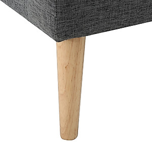 Christopher Knight Home Bridie Mid-Century Modern Loveseat, Grey Fabric