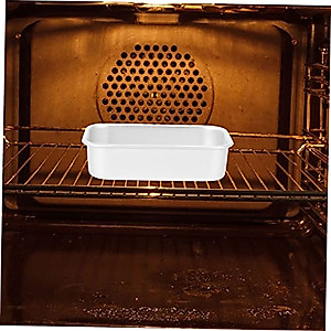UPKOCH Bread Pan 2pcs Square Cake Mold Toaster Oven Pan Silicone Mini Loaf Pan Pancake Mold Loaf Tray Bread Bin Baking Mold Cake Baking Mold Cake Mold Silver Muffin Jelly