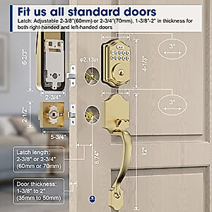 Smart Lock,Door Lock with Keypad-Keyless Entry Keypad Smart Deadbolt