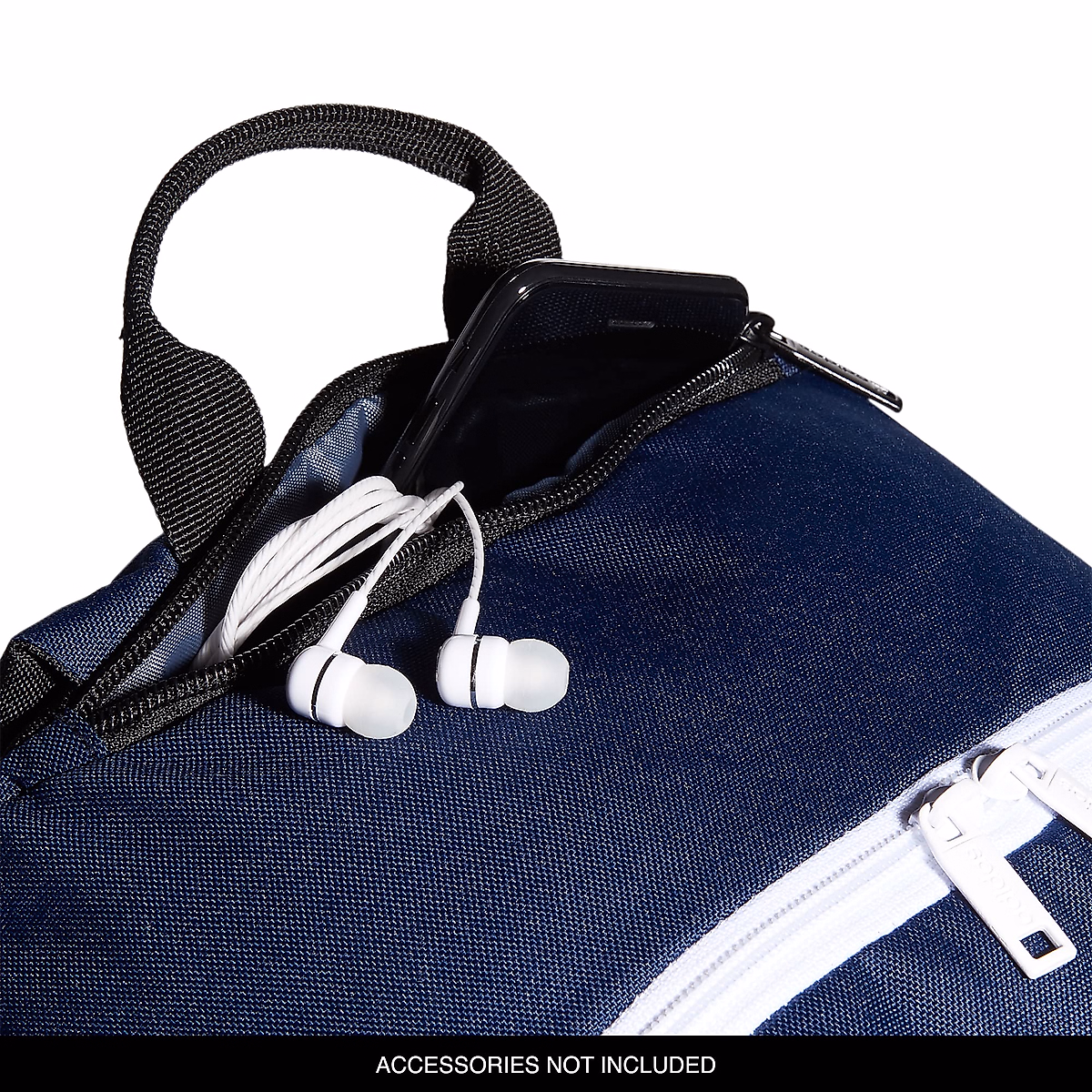 adidas Unisex Classic 3-Stripe Durable Backpack Student Athletic Sport Laptop Book Bag, Collegiate Navy/Jersey Onix Grey/White/4.0, One Size