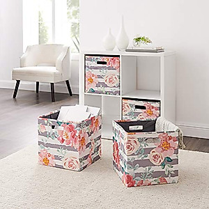 Linon Home Decor Linon Dawes Rose 2pk Storage Bin