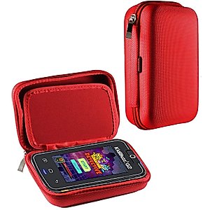 Navitech Red Premium Travel Hard Carry Case Cover Sleeve Compatible with The VTech KidiBuzz G2