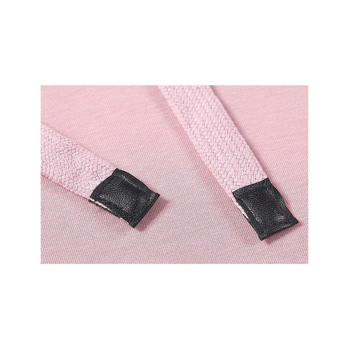 Haellun Womens Casual Winter Warm Fleece Sherpa Lined Pullover Hooded Sweatshirt (Pink, Medium)