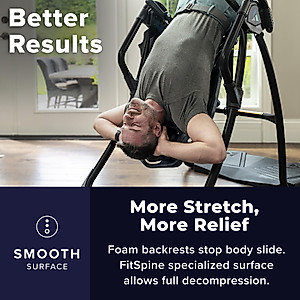 Teeter FitSpine LX9 Inversion Table, Deluxe Easy-to-Reach Ankle Lock, Back Pain Relief Kit, FDA-Registered (LX9 - Black)