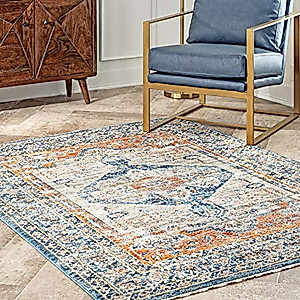 nuLOOM Corolla Persian Vintage Area Rug, 10' 2" x 14', Beige