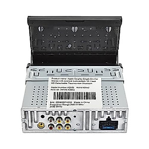 Podofo Single Din Apple Carplay Car Stereo with Bluetooth AHD Backup Camera, 7” flip Out Touch Screen Car Radio MP5 Player Support Android Auto, Mirror Link, USB, TF, FM Radio, Aux-in, SWC