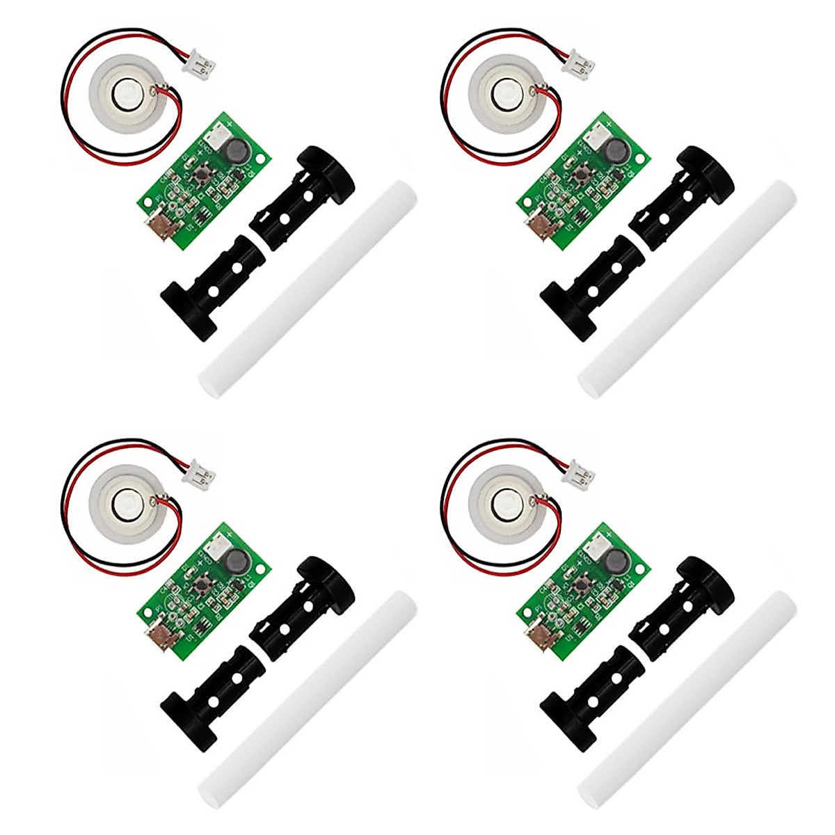 SazkJere 4Pcs USB Humidifieration Atomization Disc Mirco Interface Atomization Drive Circuit Board DC 5V for DIY Home