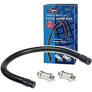 Vidpro FA-22 Heavy-Duty 22-inch Flex Arm Kit - Stiff Yet Flexible Mounting for Mobile Phones Cameras Microphones Lighting and More Fits Most Stands Tripods Rigs Grips and Clamps Holds Up to 3 Lbs