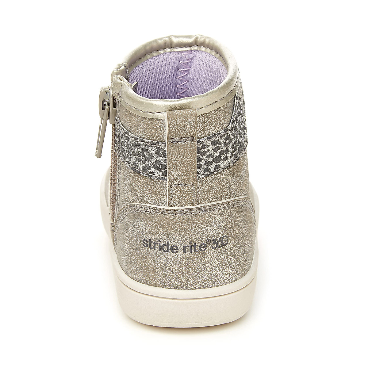 Stride Rite 360 Infant and Toddler Girls Magnolia First Walker Shoe, Silver