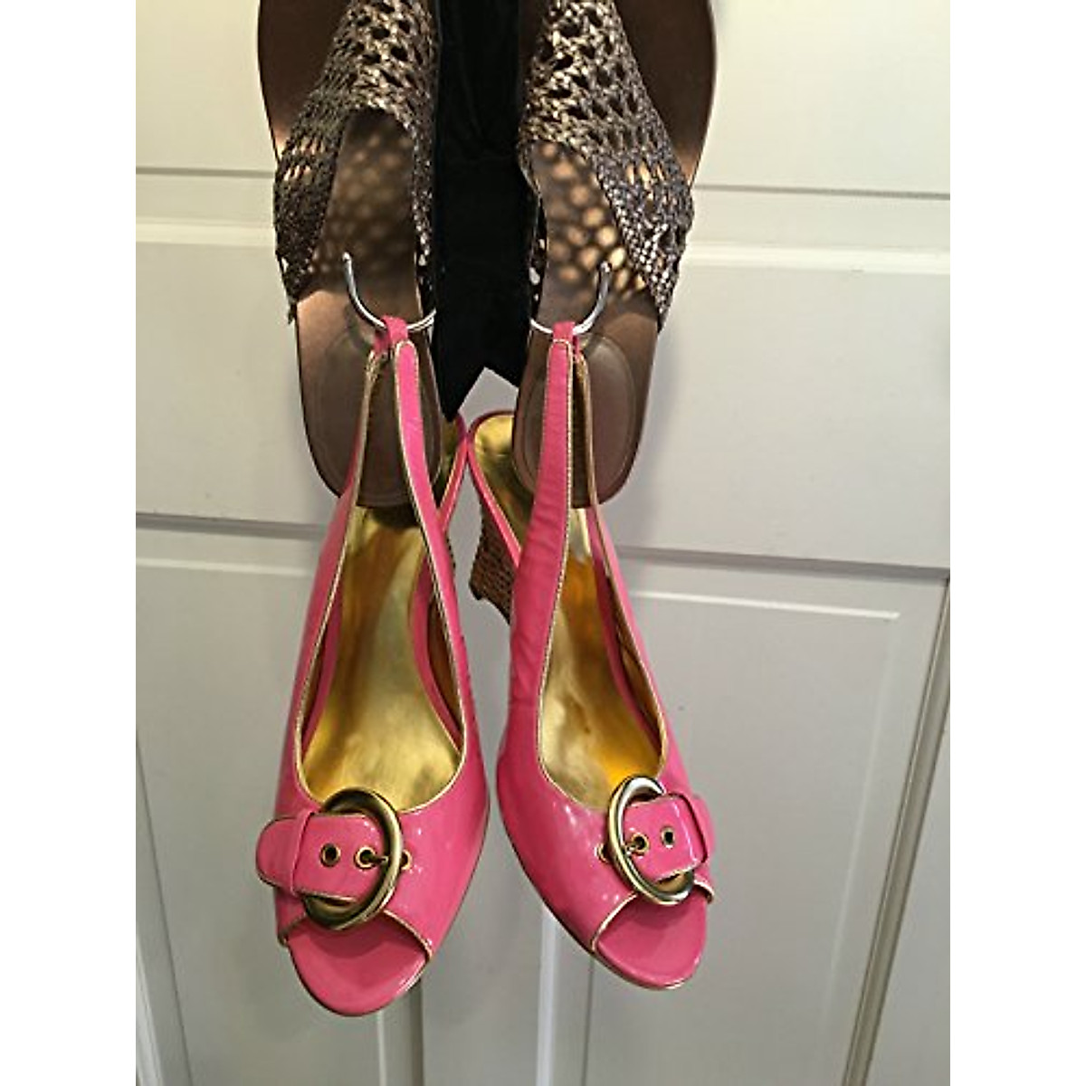 New- Flip Flop and Sandal Hanger by Boottique - Black Velvet Ribbon with Metal Hooks