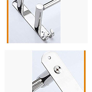 SilteD Towel Rack Wall-Mounted Towel Rail Towel Bar Bathroom,Solid Base,Screw Kit,Easy to Install/50Cm