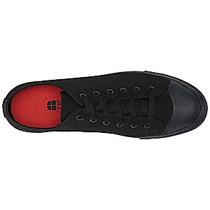 Shoes for Crews Delray, Men's, Women's, Unisex Canvas Work Shoes, Slip Resistant, Water Resistant, Black, Men's 12 / Women's 13.5