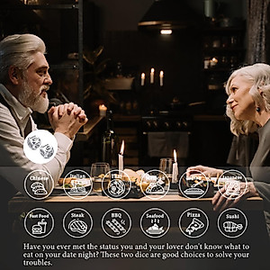 Anniversary for Her Him Wedding Gifts for Newlyweds Couple Gifts 2PCS Food Decider Date Night Idea Gifts for Boyfriend Girlfriend Wife Husband Birthday Christmas Valentines Day Gifts for Him Her