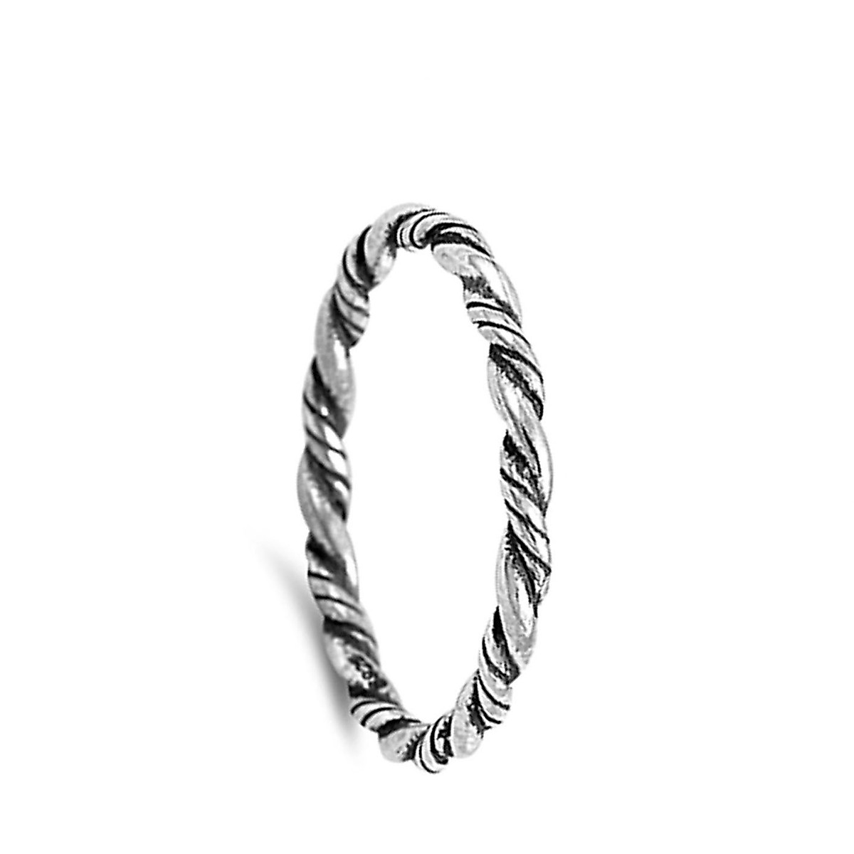 Rope Eternity Braid Bali Thumb Ring New .925 Sterling Silver Band Size 10