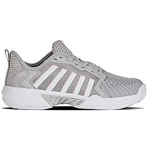 K-Swiss Women's Pickleball Supreme Shoe, Vapor Blue/White/Coral Blush, 7 M