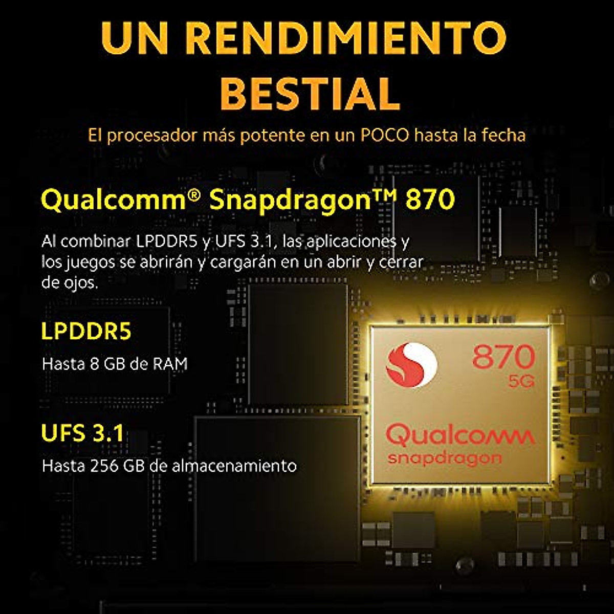 Poco F3 5G + 4G Volte Unlocked Global GSM 128GB+6GB 6.67 inch 48MP Triple Camera (Not Verizon/Boost) (w/Fast Car Charger Bundle) (Artic White)