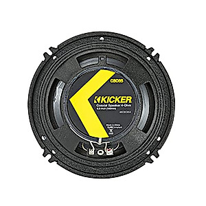 KICKER CSC65 CS Series 6.5 Inch 300 Watt 4 Ohm 2-Way Car Audio Coaxial Speakers System with Polypropylene Cone, PEI Tweeters & EVC Technology, Pair (Renewed)