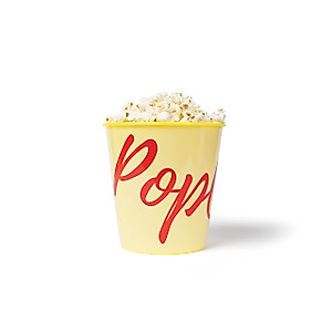 CORE3 INTL Popcorn Bowl Set (6) for Movie Theater Night - (BPA Free), Reusable Plastic Popcorn Containers, Washable in the Dishwasher Set of 6