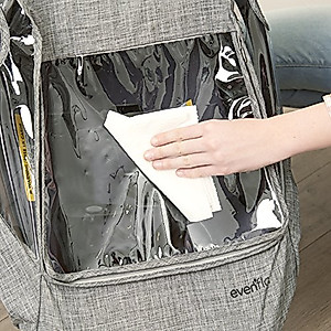 Infant Car Seat Weather Shield, Rain Cover, Ventilated Panels (Gray Melange)