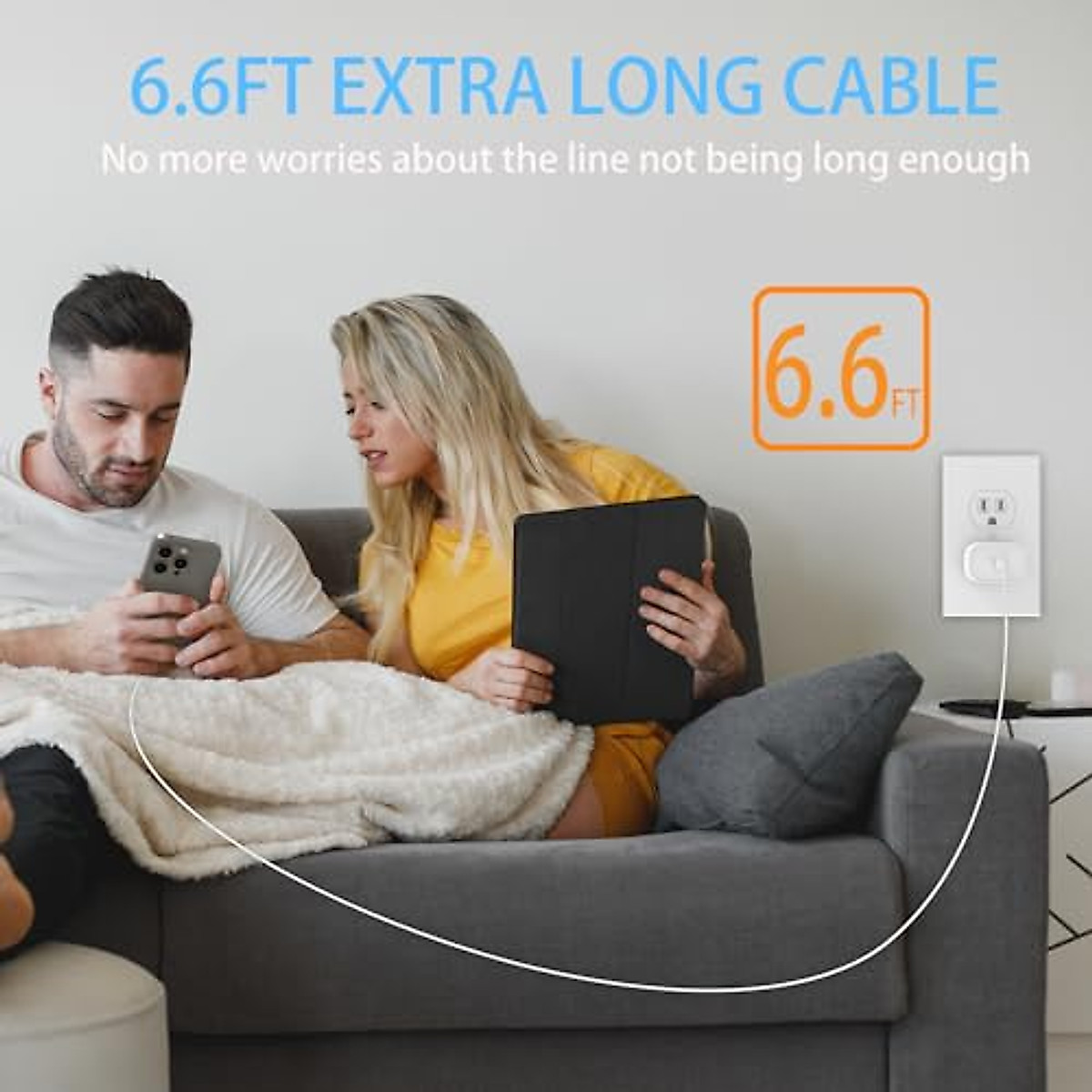 Phone 16 15 Pro Charger Fast Charging, 20W USB C Charger Block with 6ft Long USB C Charging Cable Cord for Phone 16/16 Pro/16 Pro Max/16 Plus/15/15 Pro/15 Pro Max/15 Plus,i-Pad, Galaxy S24-White