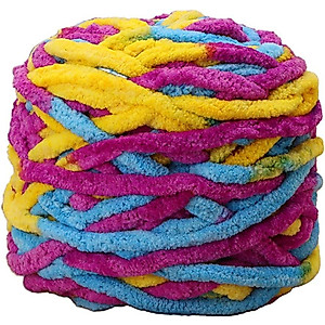 Purple Yellow Blue Mixed Color 100g/1ball Yarn Soft Cotton Hand Knitted Yarn coarse Woven coarse Crochet