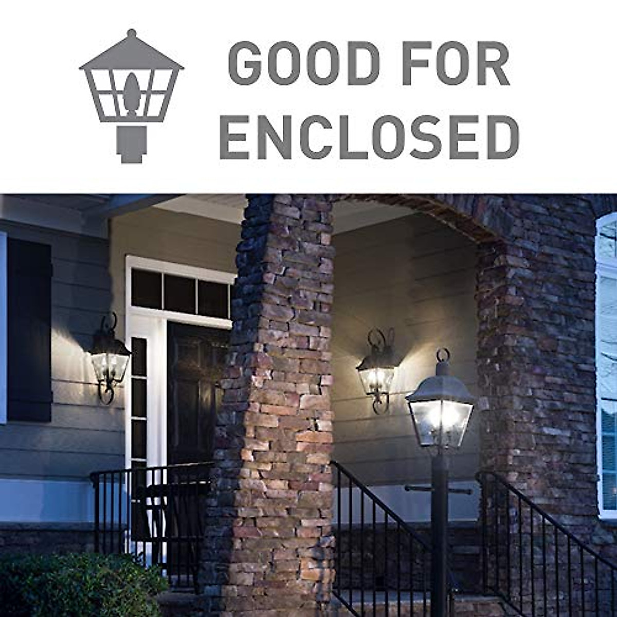 Cree Lighting B11 Clear Glass Filament Candelabra 60W Equivalent LED Bulb, 500 lumens, Dimmable, Daylight 5000K, 25,000 Hour Rated Life, 90+ CRI, Good for Enclosed | 2-Pack