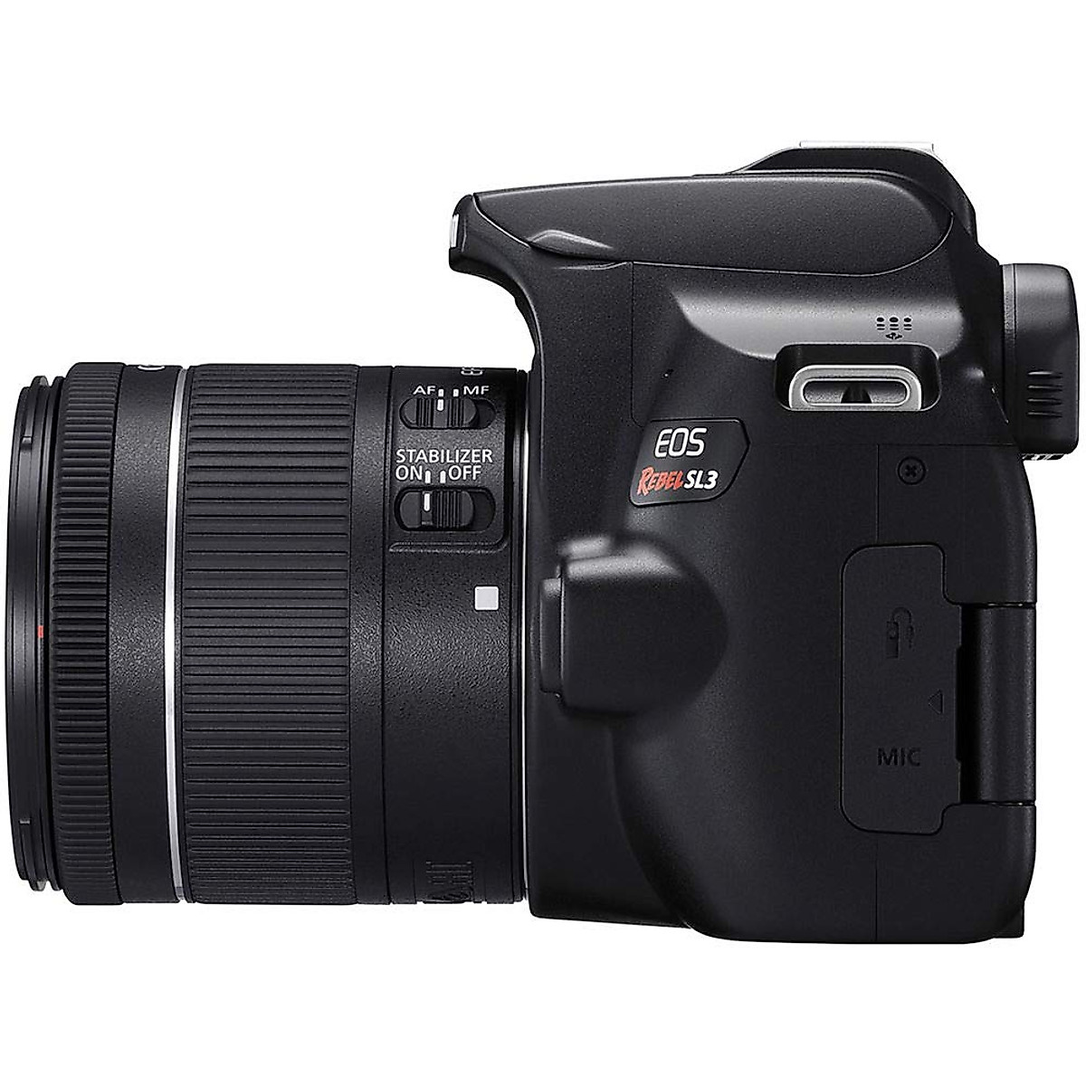 Canon EOS Rebel SL3 DSLR Camera (Black) with 18-55 IS STM 3453C002 USA 17pc Must Have Bundle: Includes – 32GB SanDisk Highspeed Memory Card + 50” Tripod + Professional Backpack + 3pc Filter Kit + More