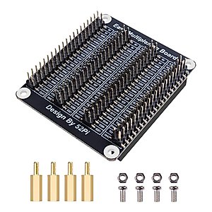 GeeekPi GPIO Extension Board for Raspberry Pi, Expansion Board GPIO 1 to 4 for Raspberry Pi 4B / 3B+ / 3B with Screws
