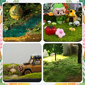 Warmtree 4Pcs Mixed Static Grass Terrain Powder 3mm Diorama Grass Model Grass Diorama Supplies Terrain Model Kit Sand Table Simulation Landscape War Game Miniatures Fairy Garden