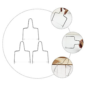 SHERCHPRY Stainless Steel Cheese Slicer 3pcs Cheese Slicer Stainless Steel Cheese Cutter Thin Butter Slicer Wire Butter Cutter Food Slicer Cheese Knives Cheese Block Shaver for Kitchen