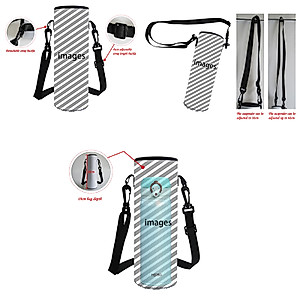 INSTANTARTS Set of 4 School Supplies Purple Koala Print Shoulder Bookbags Casual Daypack with Picnic Bag Coin Pouch Tea Bottle Sleeve with Strap Adjustable