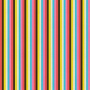 PBS Fabrics Let The Good Times Roll by LYSA Flower, Quilter's Cotton by The Yard, Stripe, Multi