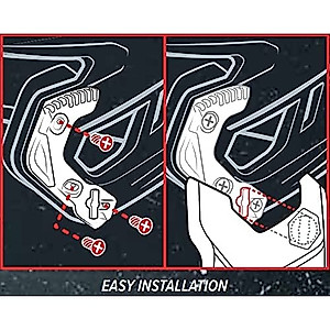 Rawlings | MACH Adjust Face Guard | Adjustable Extension Piece | Black | Left-Handed Batter