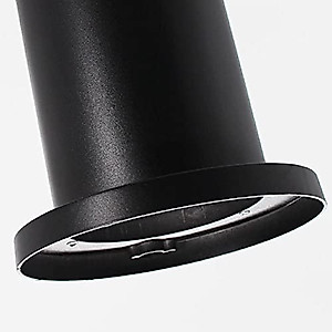 XADMIN Outdoor Black Cylindrical LED Post Light Modern Minimalist Post Cap Light Waterproof Door Post Light 1 Light Fence Garden Landscape Lawn Outside Post Light