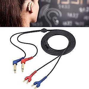Audiometer Headphone Cable, Audiometer Headset Cable Wire for Headphone Air Conduction Audiometer Hearing Tester for Car Compatible with Stereos, Speaker