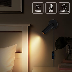 URTOM 3000K/4000K/5000K Adjustable LED Floor Lights for Plants, Pictures, Artwork - 10ft Cord, Dimmable, 2 Pack