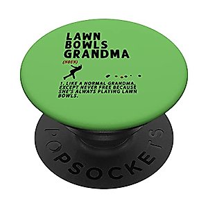 Funny Lawn Bowls Grandma Idea For Women & Funny Retirement PopSockets Swappable PopGrip