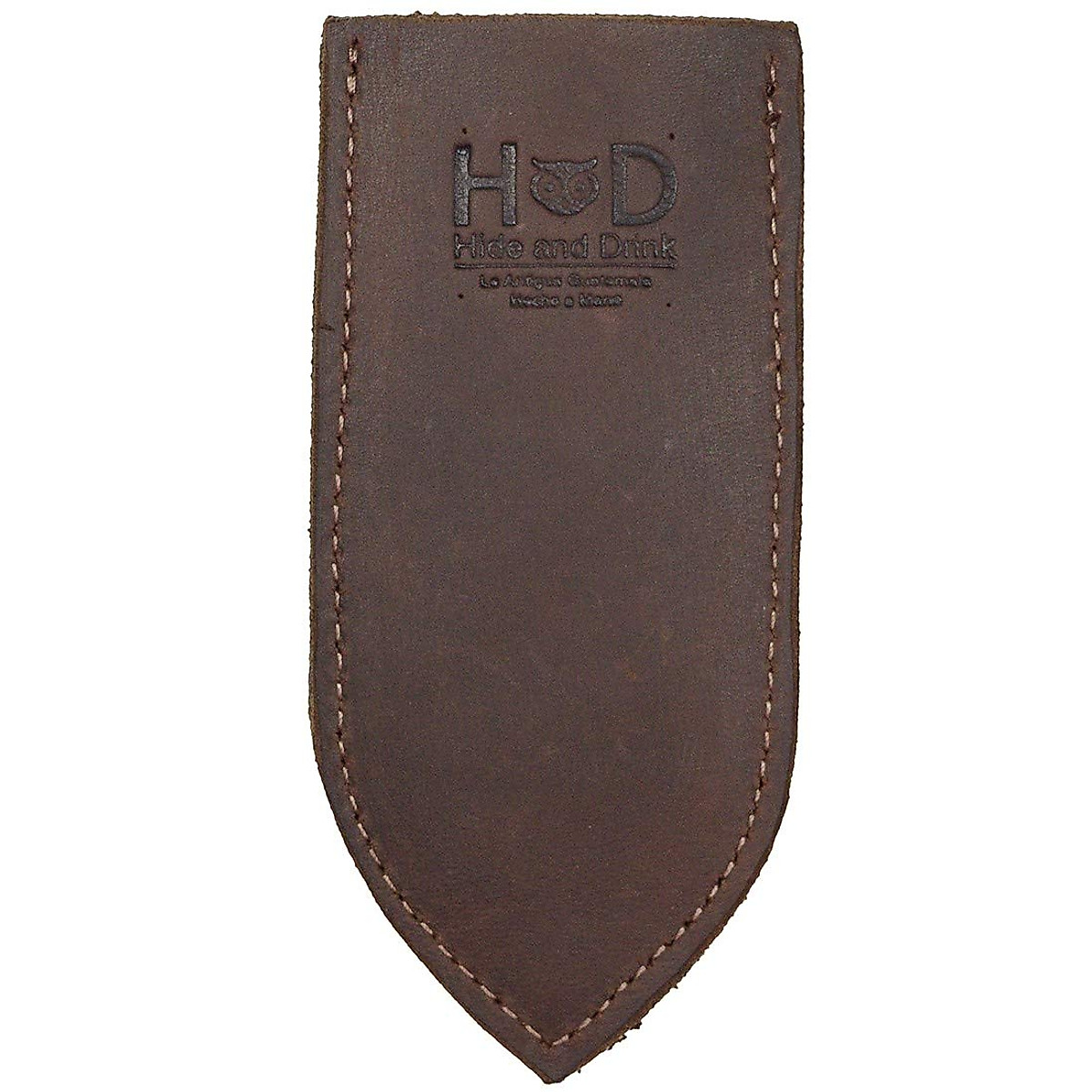 Hide & Drink, Rustic Thick Leather Cast Iron Hot Handle Cover (Small), Skillet Panhandle Grips, Frying Pan, Heat Protection, Kitchen Essentials Handmade Includes 101 Year Warranty :: Bourbon Brown