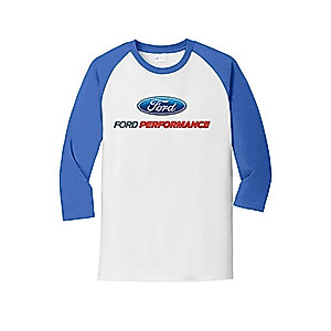 Ford Performance Baseball Tee Ford Car Short Sleeve T-Shirt-Royal-XL