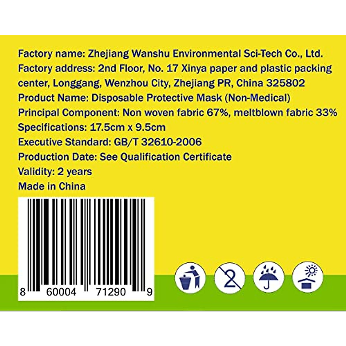 Advantage -2,000 Bulk Pack - Premium Quality 3-Ply Disposable Face Masks with Elastic Earloops