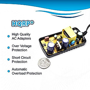 HQRP 12V AC Adapter Compatible with Aruba AP-105 AP-114 AP-115 AP-103 AP-200 AP-220 AP-210 AP-215 Access Point Power Supply Adaptor EMSA120150-P13P-SZ-C10 SYS1357-1812 ETSA120150U-P13P-SZ-C1