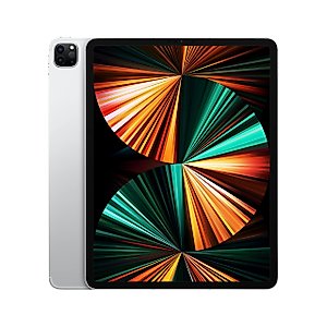 2021 Apple iPad Pro (12.9-inch, Wi‑Fi + Cellular, 512GB) - Silver (Renewed)