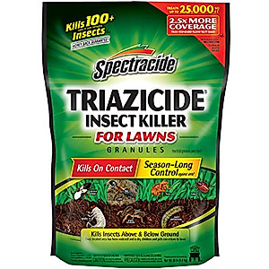 Spectracide Triazicide Insect Killer For Lawns Granules, Kills All Listed Lawn-Damaging Insects, 20 lb bag