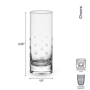 Mikasa Cheers Set of 6 Shot Glasses, 3.5 Ounce