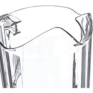 Carlisle FoodService Products Versapour Clear Pitcher Tall Pitcher for Restaurants, Catering, Kitchens, Plastic, 60 Ounces, Clear, (Pack of 6)