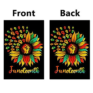 Rainlemon Juneteenth Garden Flag June 19 1865 African American Emancipation Black Freedom Celebration Yard Outdoor Decoration Sign